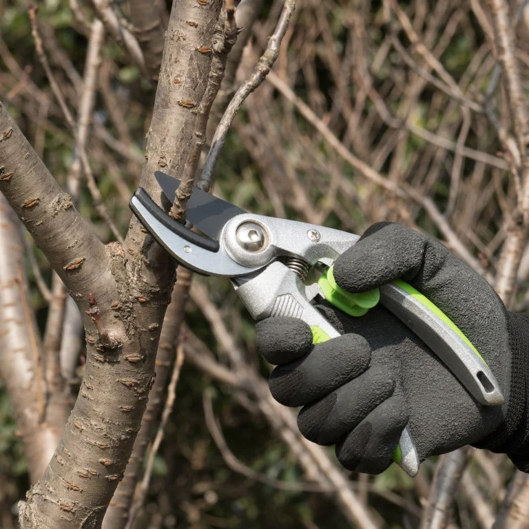 8'' Bypass Shear Garden Carbon Pruner Hedge Clippers with Compression ...