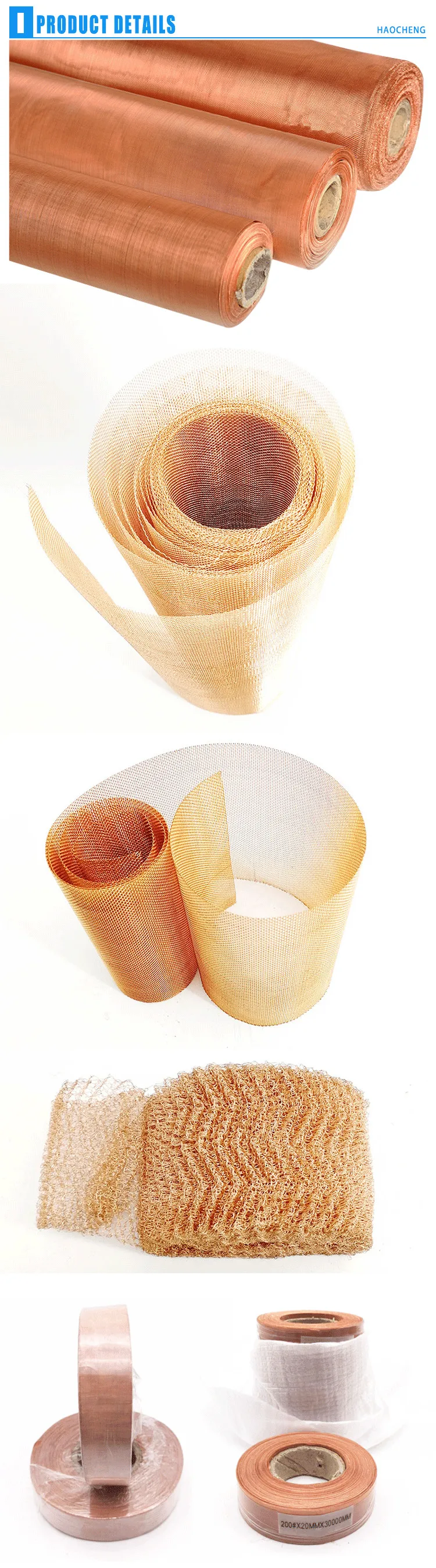 Ultra Thin 180 200 250 Mesh Copper Mesh Cloth For 5g Using - Buy Ultra ...