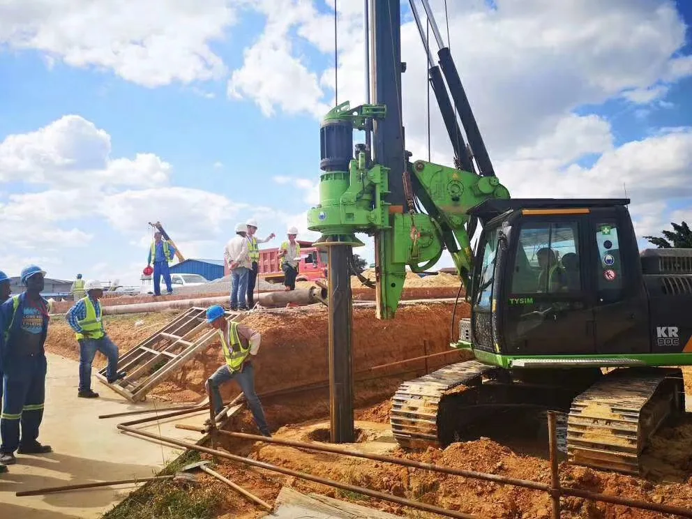 318D Excavator Drilling Attachment - Efficient Bore Well Machine