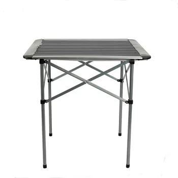 Roll Up Top Camping Aluminum Small Metal Folding Table - Buy Small ...