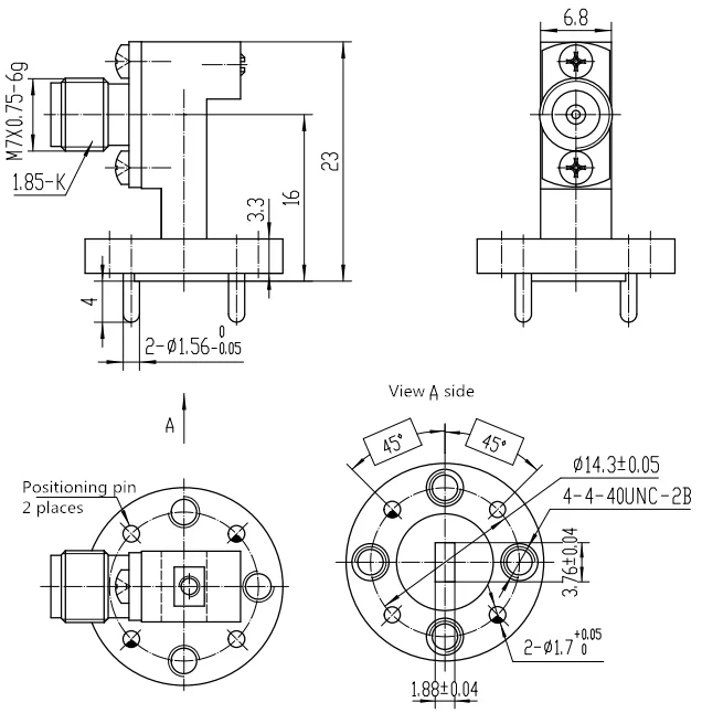 Waveguide to Coax Adapters - Efficient 70ghz Solutions