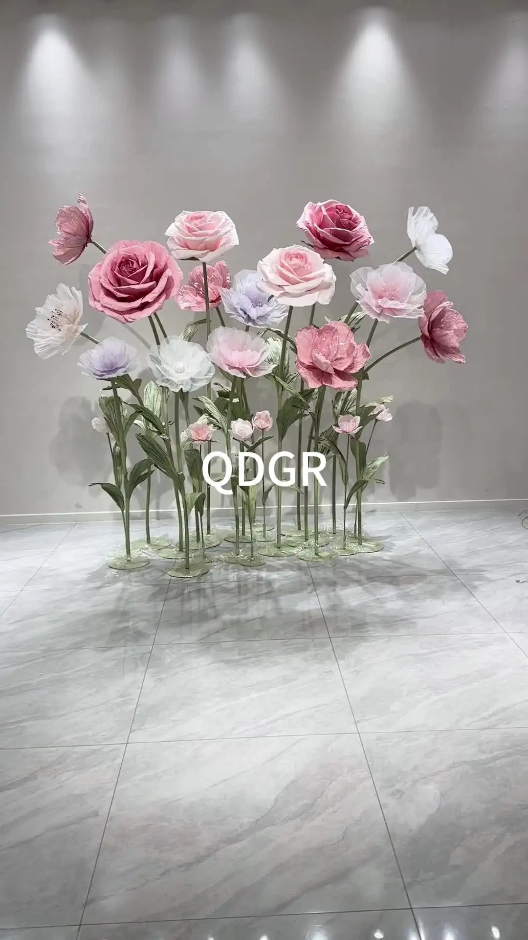 J-103 Wedding Stage Paper Flowers - Elegant Decor Solutions