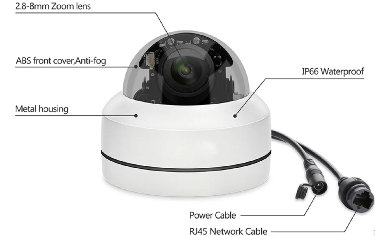 AI 3D Face Recognition Camera CCTV System with Night Vision