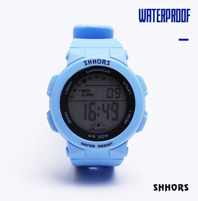 Shhors Watch 0317 Digital Alarm 3ATM Water Resistant Wristwatch ...