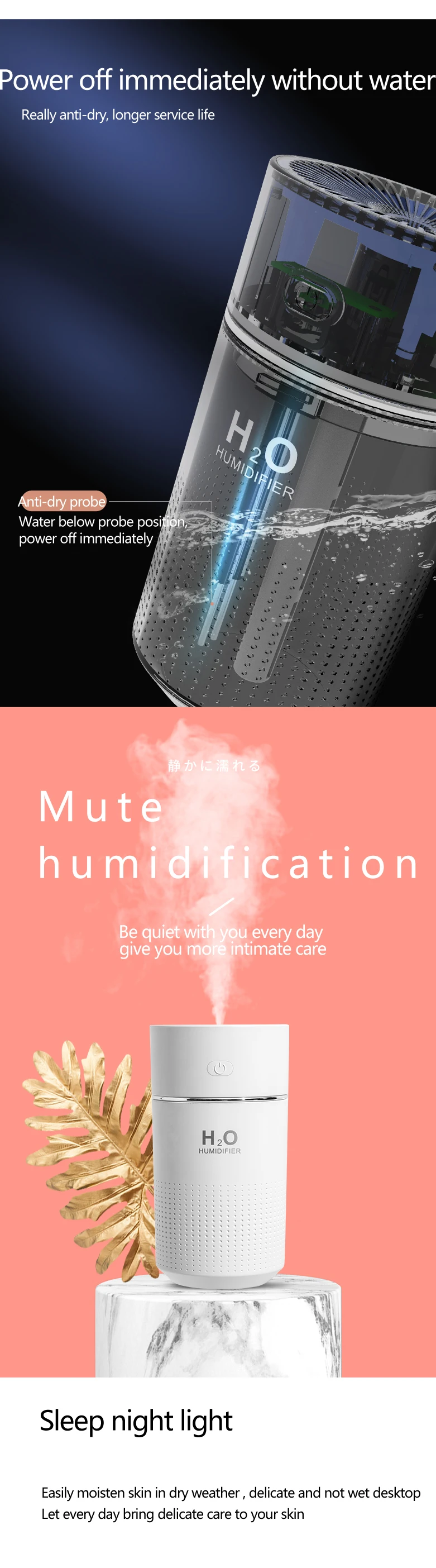 Simple Style New Design Humidifier,360ml Car Humidifier Manufacturer ...