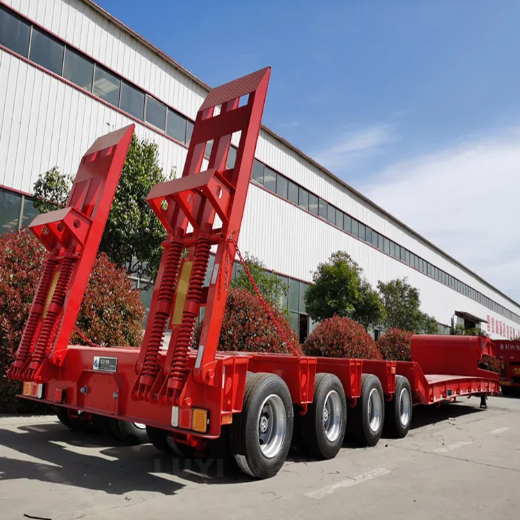 Multi-axle 4 Line 80 Ton Lowbed Semi Trailer - Heavy Duty