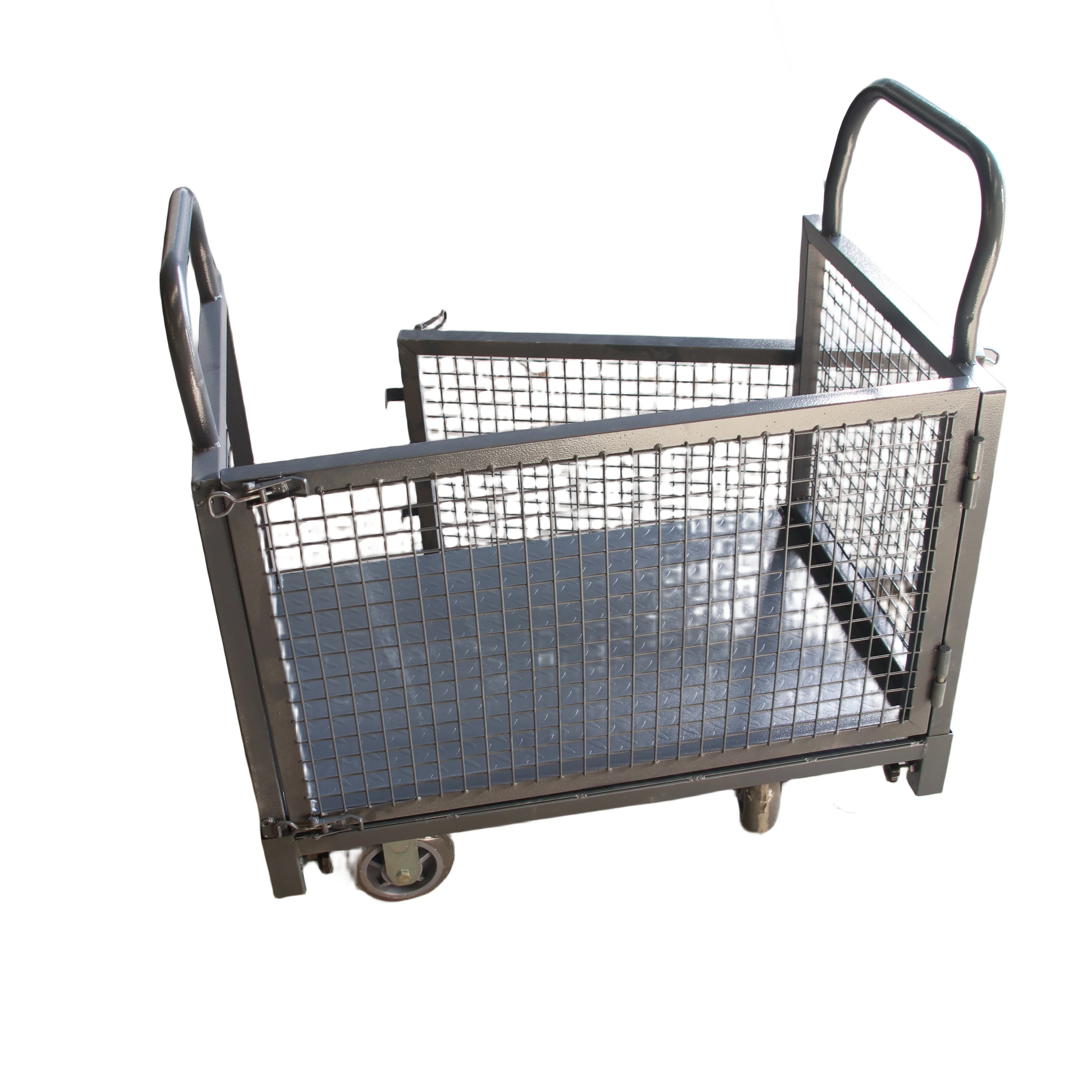 Heavy Industrial Foldable Square Four Wheeled Handcart - Buy Folding ...
