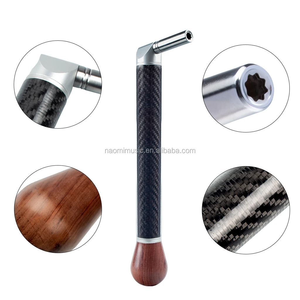 NAOMI Stainless Steel Piano Tuning Hammer W/ Carbon Fiber Handle, OEM