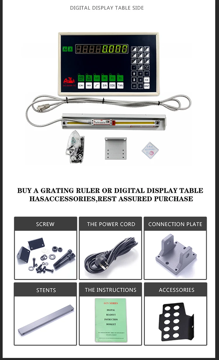 Professional Mini DRO Scale Hxx Factory 2 Axis Multifunction Delos ...