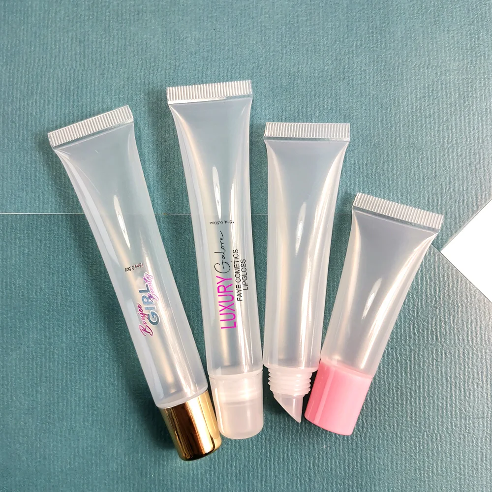 Empty 15ml Plastic Clear Lip Balm Bottle Packaging 15 Ml Lipgloss ...