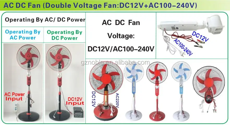 16inch 12V 220V Ac Dc Fan With Remote Control| Alibaba.com