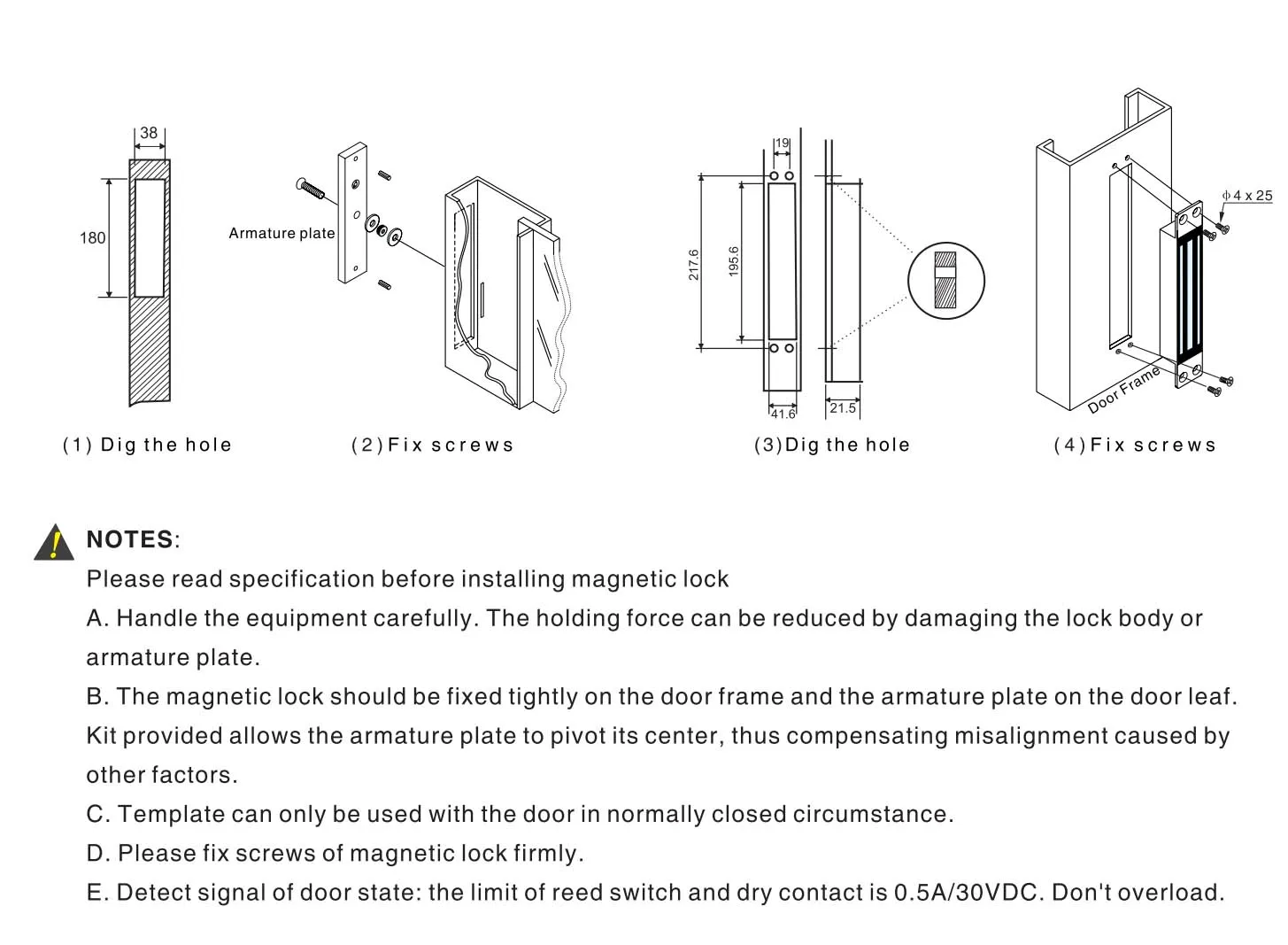320KG Magnetic Lock with Buzzer Siren - Secure Access Control