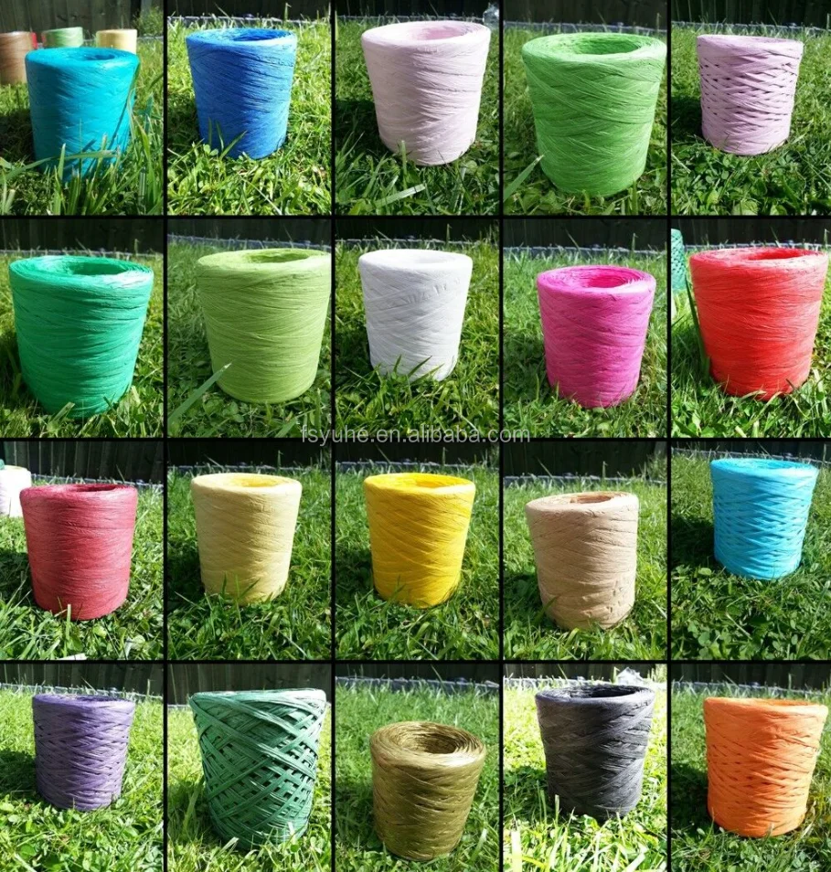 Rafia Raffia Packing Raffia Ribbon Carretes Para Rafia - Buy Rafia ...