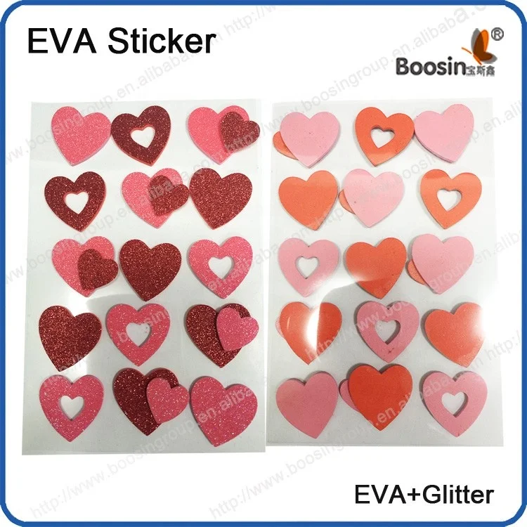 Decorative Kids Cute Pvc Vinyl Cartoon 3d Eva Foam Puffy Stickers For ...
