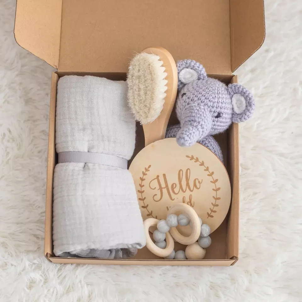 Customization Newborn Baby Gift Set - Logo & Color Toy