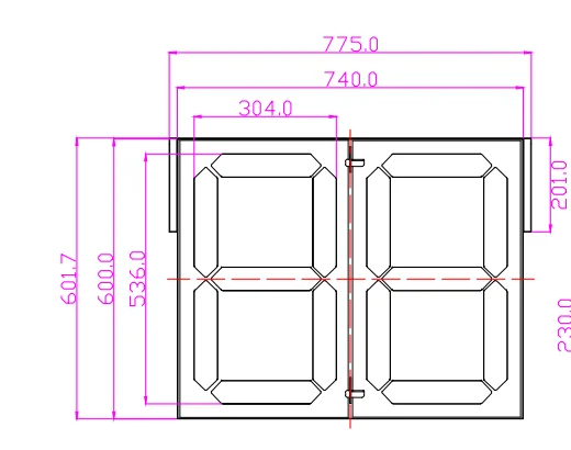 3 Digit LED Traffic Countdown Meter - Reliable & Bright