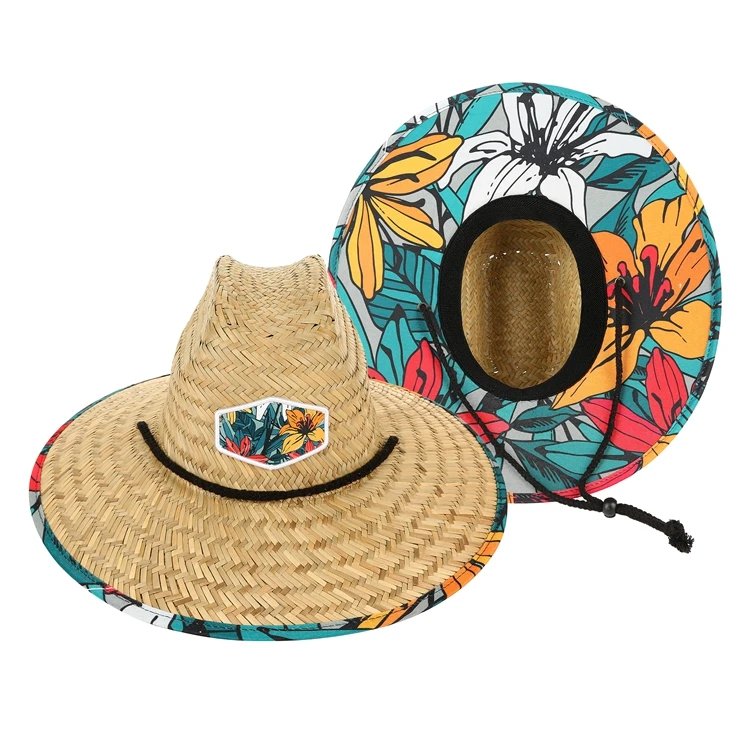 Wholesale Custom Sombreros Playeros Hombre | Men's Wide Brim Straw Sun ...