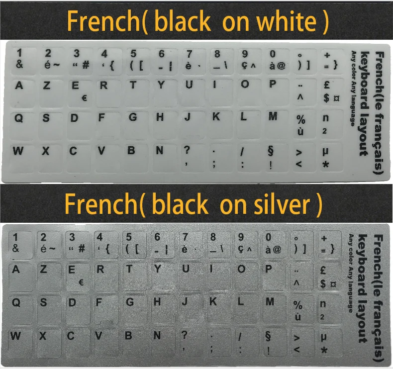 French Keyboard Stickers For Hp Laptops Printable Laptop Key Sticker ...