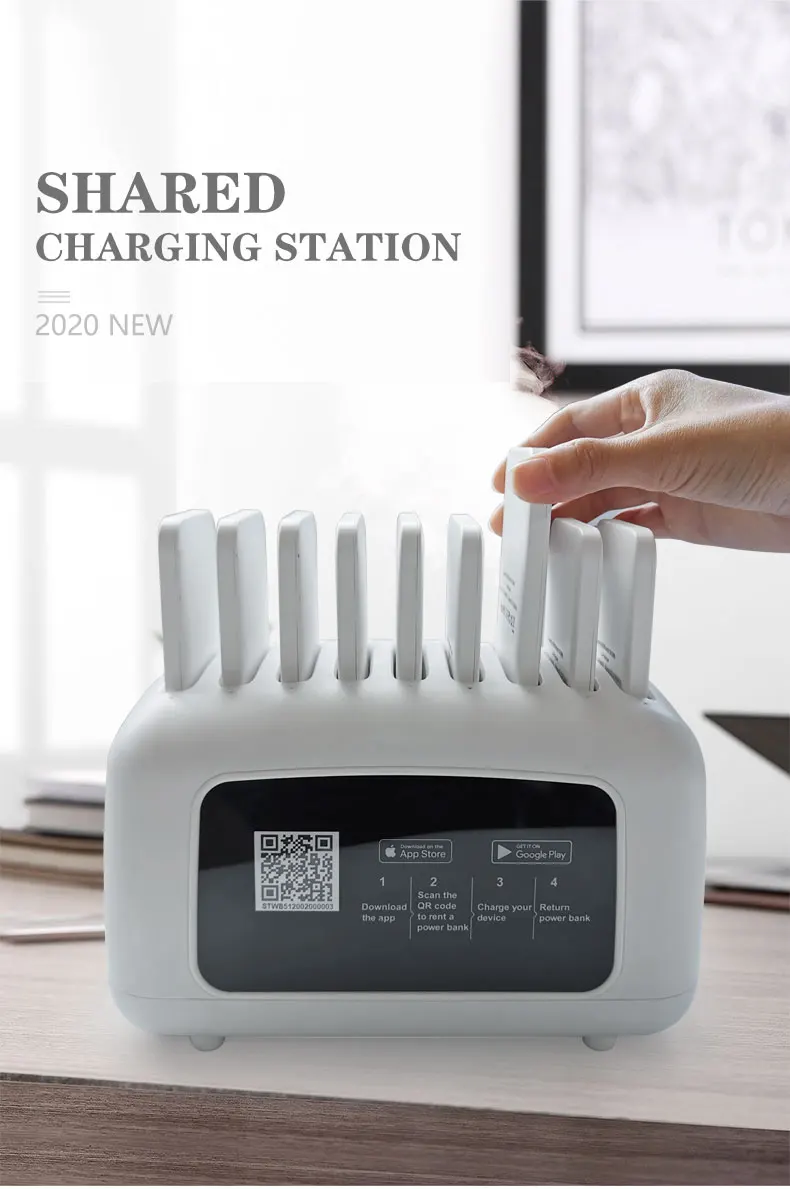 Power Bank Charging Station Shared Powerbank Rental Station For ...