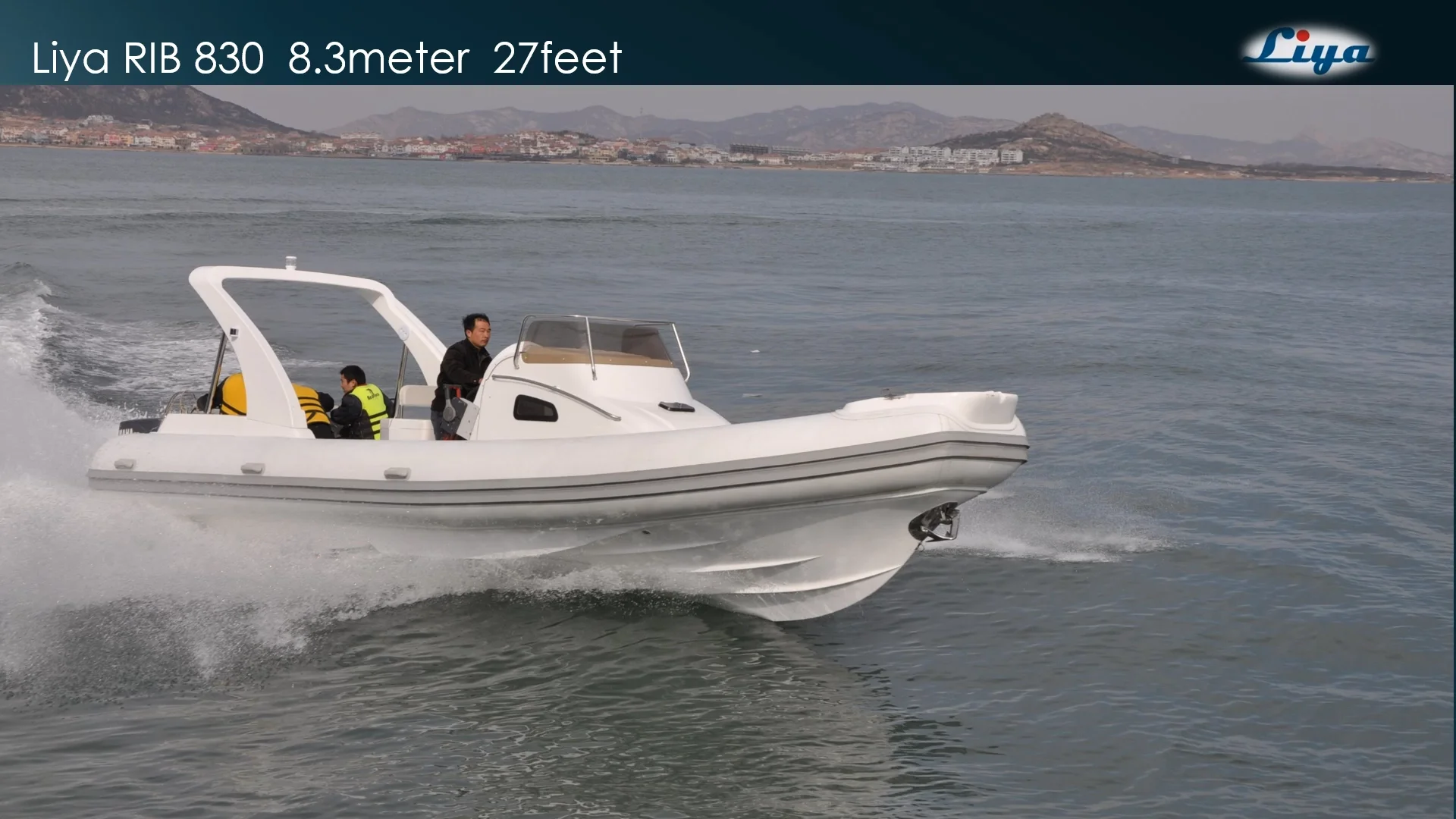 Liya 8,3 M Halbstarres Schlauchboot Mit Lenkrad Hypalon Boot ...