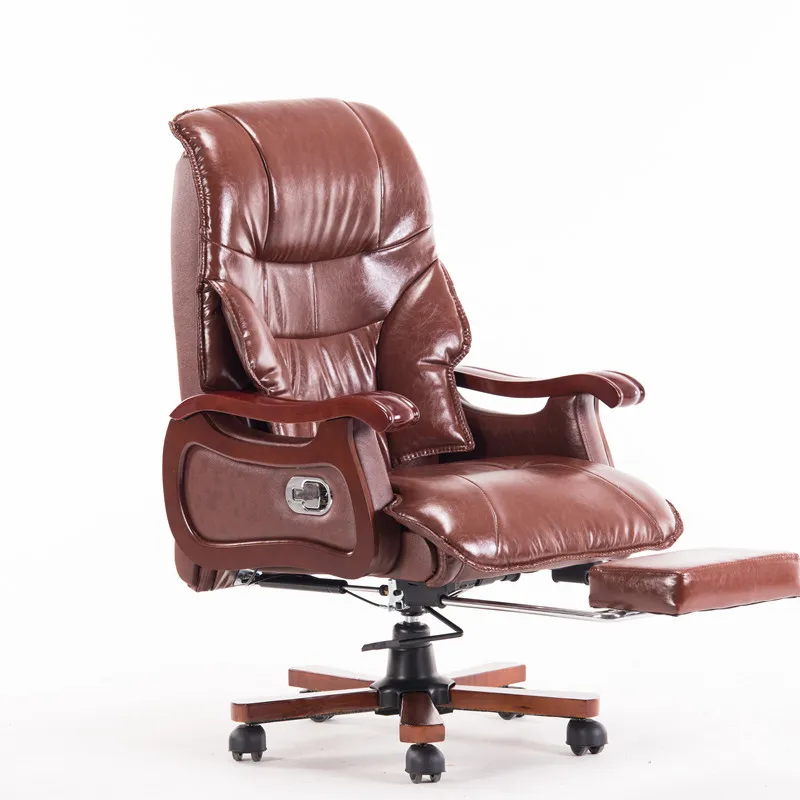 Luxury Leather Office Chair Pu Executive Chair Swivel Big Boss Chair ...