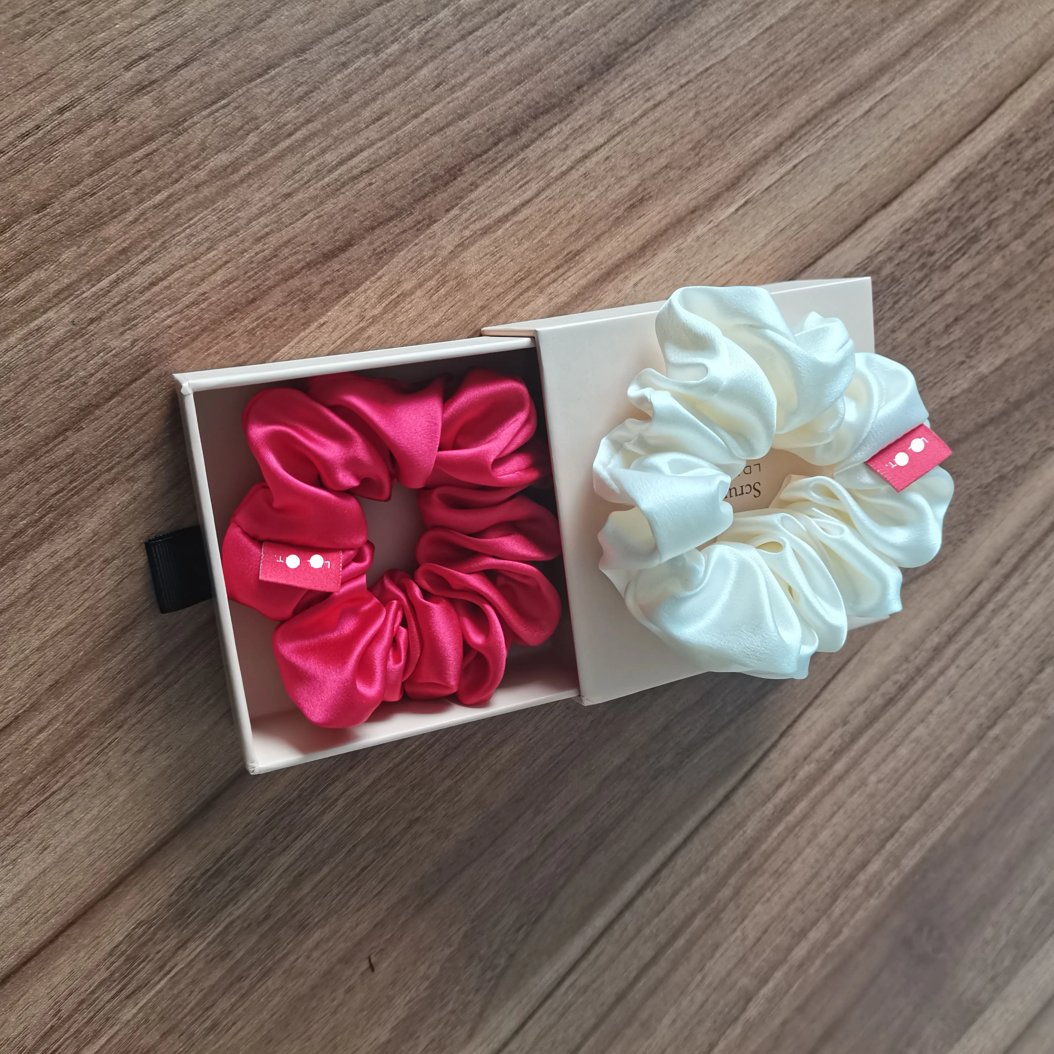 Wholesale 100% Silk Scrunchies - Elegant Gift Packaging