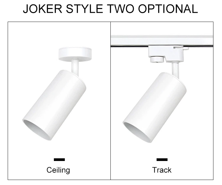 360 Degree Adjustable 2 Wire Track Light - 1 Phase Adaptor