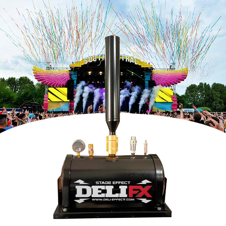 Dmx512 Atmosphere Equipment Co2 Stage Stadium Shot Confetti Streamer