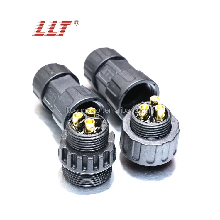 35 Amp M25 3 Poles Male and Female Screw Connection Waterproof Connector