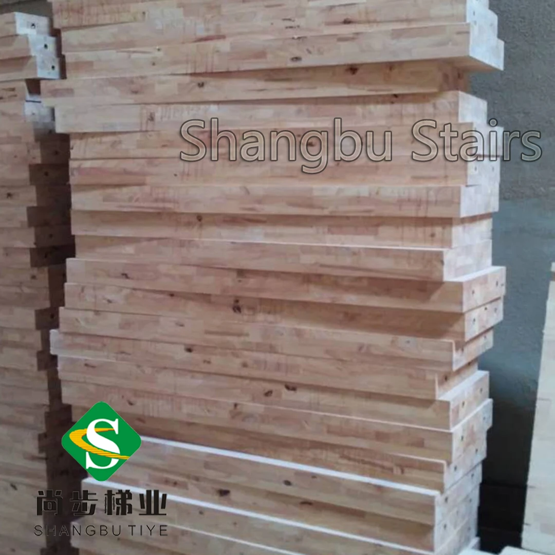 Thailand Splicing Rubber Wood Treads for Stairs - Durable & Stylish