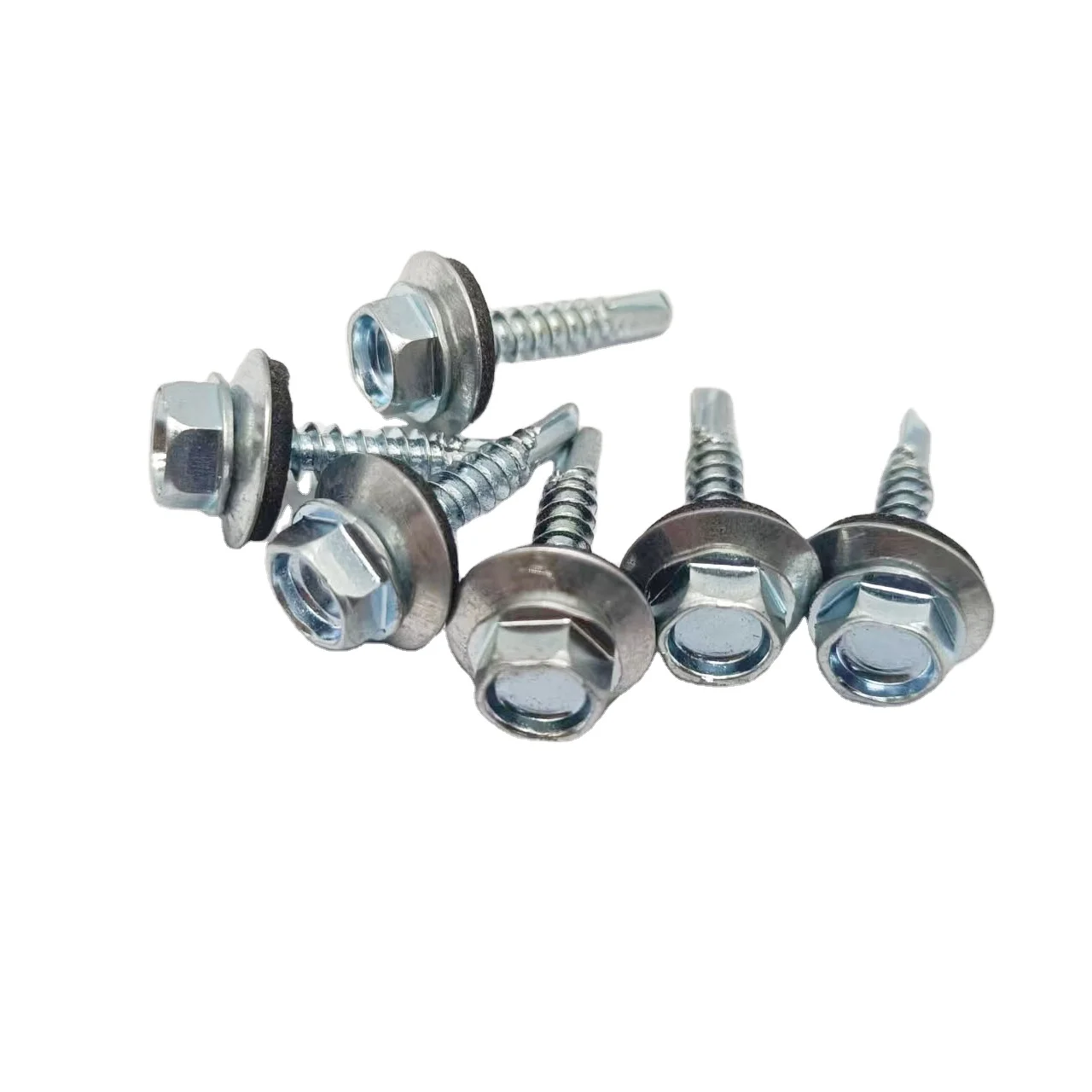 Galvanized Hex Head Self Drilling Screw Zinc Plated Hexagonal Drilling ...