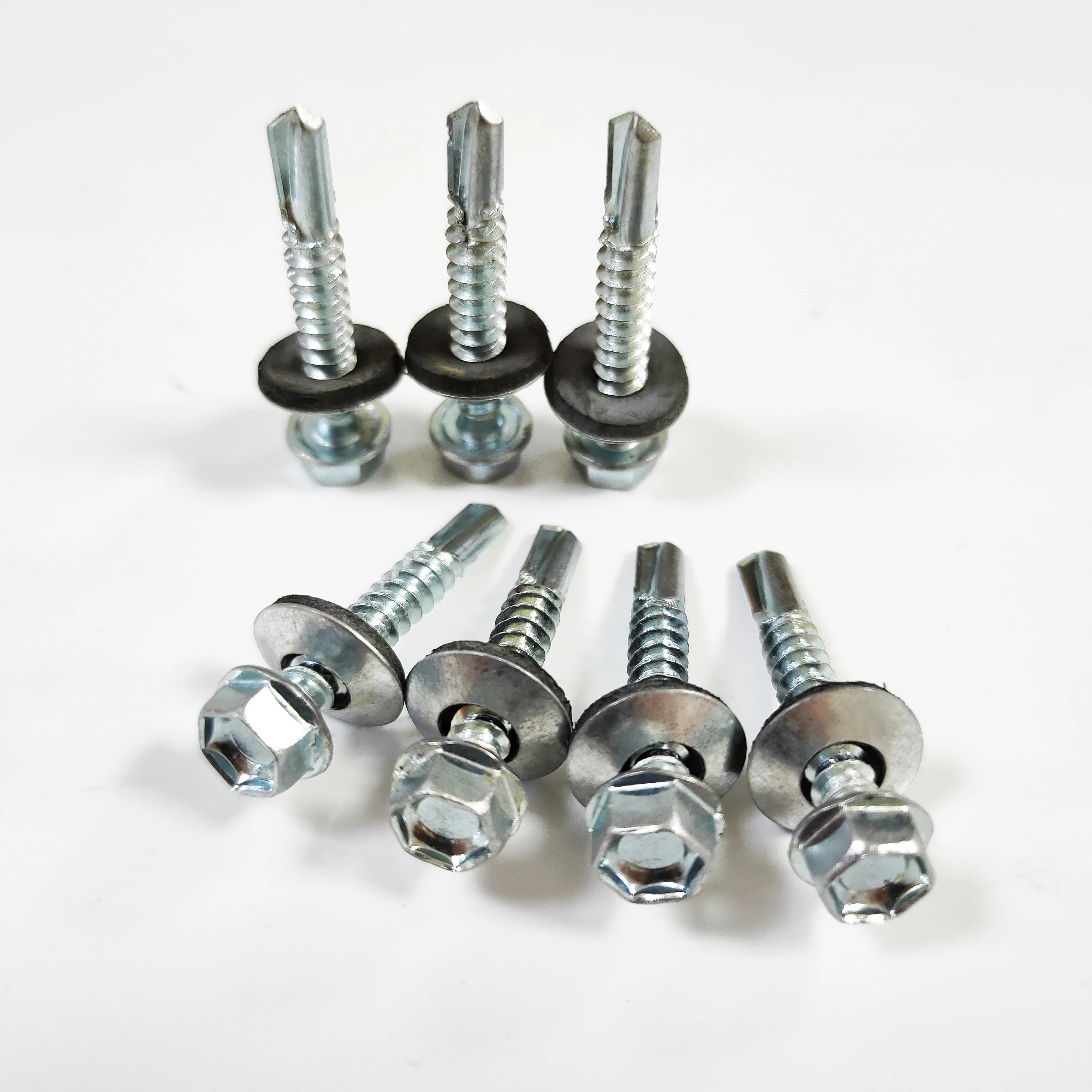 Customized Different Package Hex Head Screw Self Drilling With Washer ...
