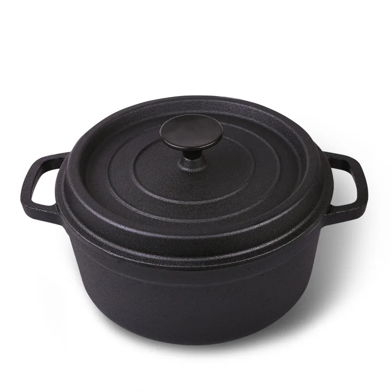 Cast Iron Wok With Lid WUPKL Coating Cast Iron Pot, Suntup Japanese ...