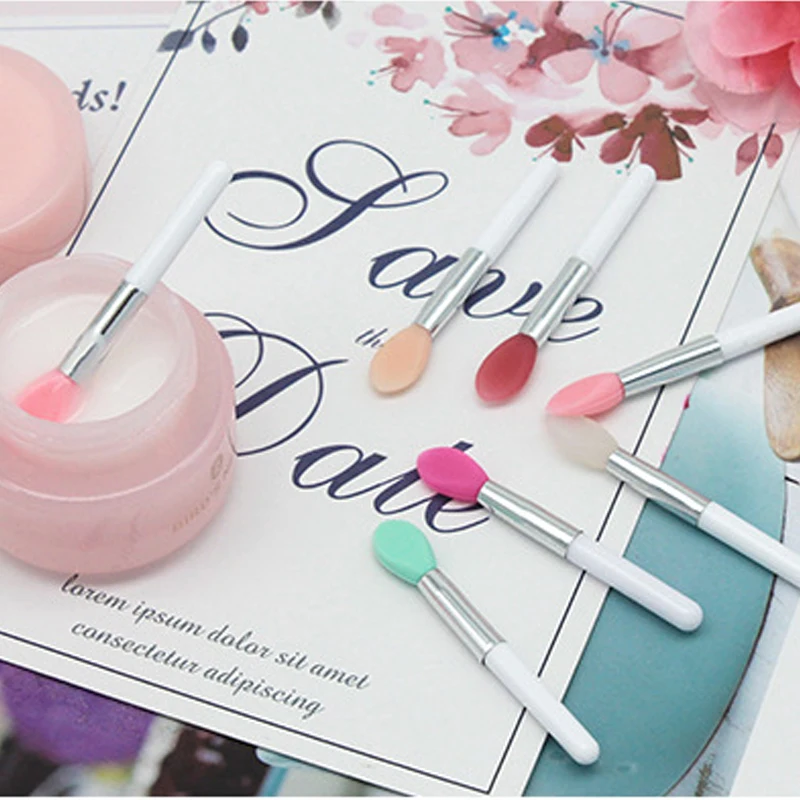 Silicone Lip Brush - Mini Spatula for Lip Care Products