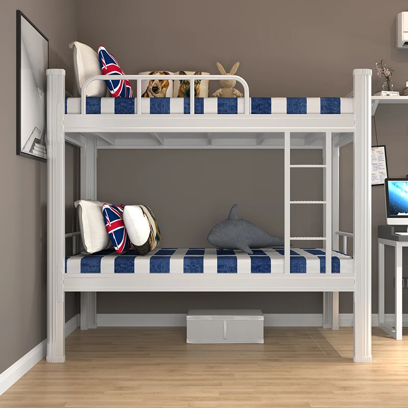 Metal Bunk Bed Modern Steel Bed Design School Double Bed With Storage ...