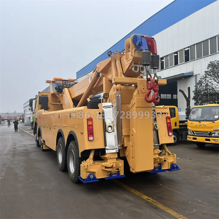 Sinotruk 50 Tons Rotator Wrecker Truck Howo 50T Integrated Wrecker Tow ...