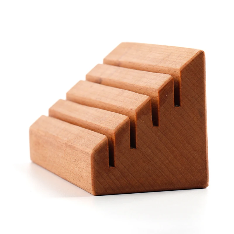 Natural Wood Playing Table Card Holder Poker Bridge Holders