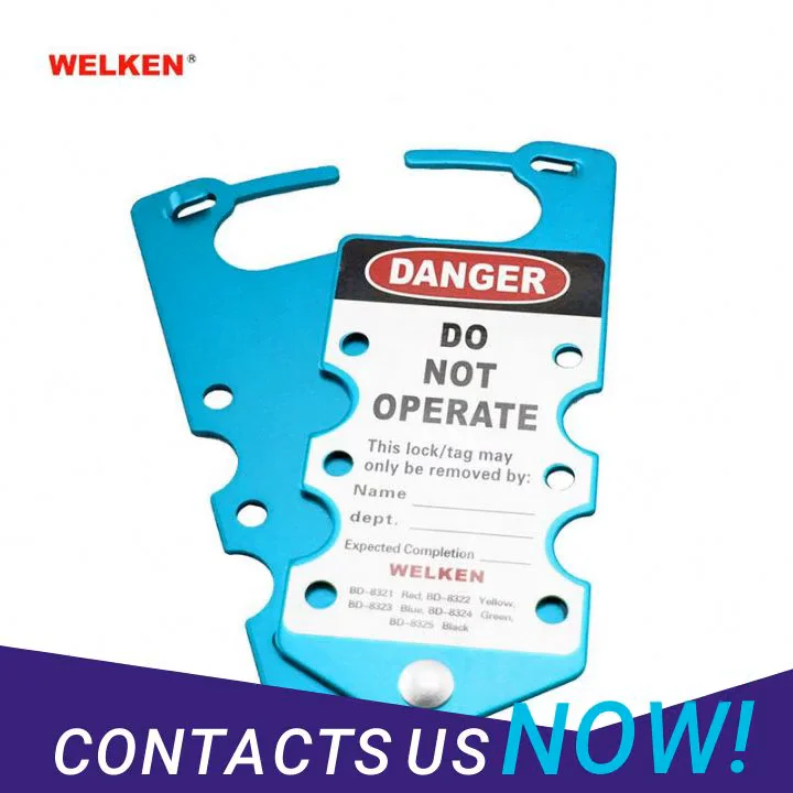 Hasp Lockout With Chain Security Padlock Aluminum Joint Brand Accident ...