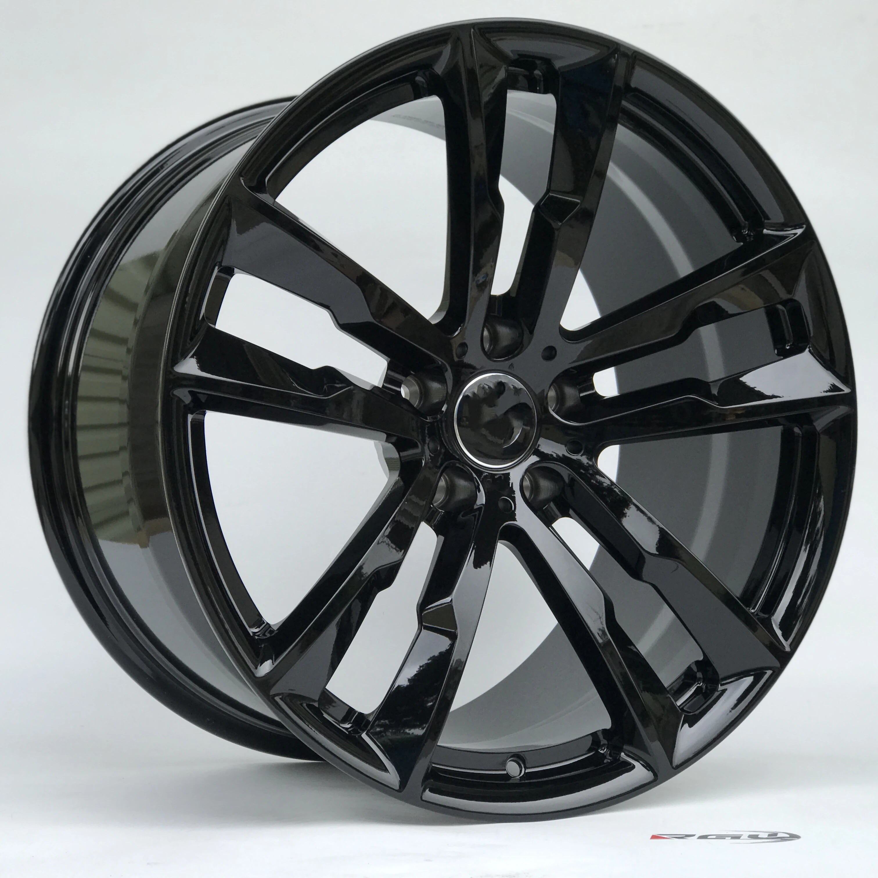 1871 5 Spoke Gloss Black 19inch 20" Concave Deep Dish Set 5x112 Alloy ...