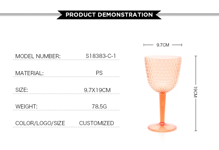 Polycarbonate Wine Glass Champagne Glass Wedding Goblet Plastic Acrylic Plastic Red Wine Glasses ...