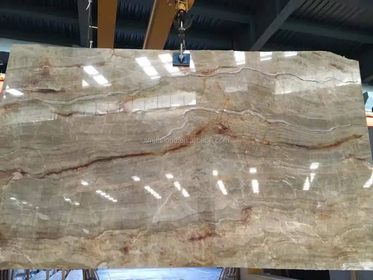 Golden Creamy Beige Quartzite Slabs for Countertop & Decor