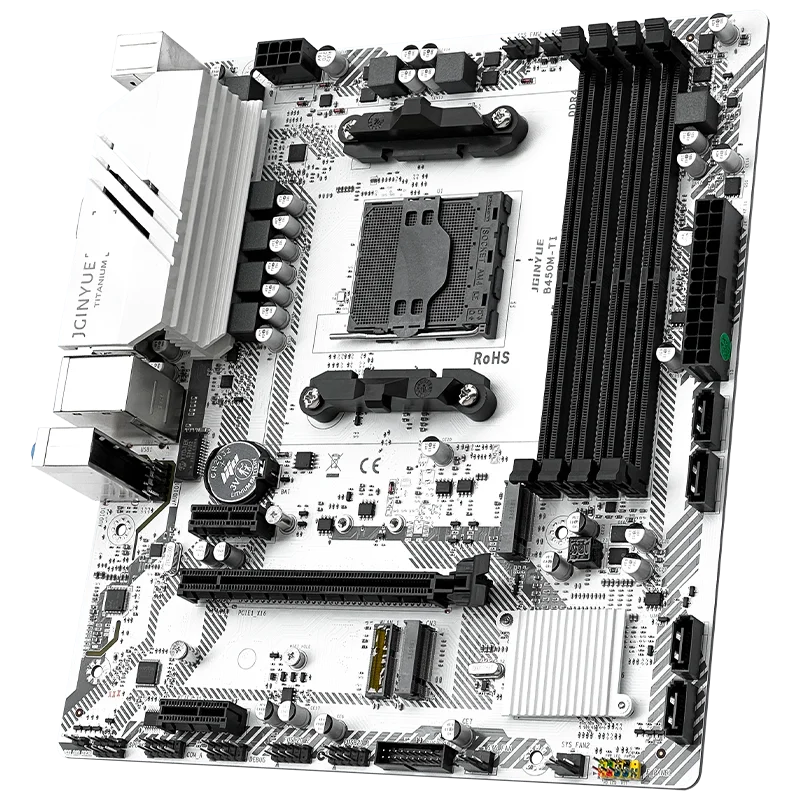 JGINYUE AM4 B450 Motherboard - Supports Ryzen Processors