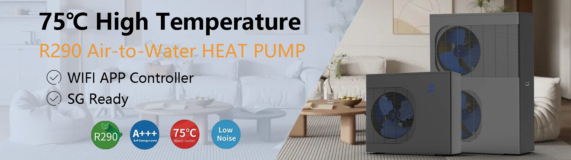 20kw R32 Palm Heat Pump Heat Pump Heating Cooling Appliances High ...