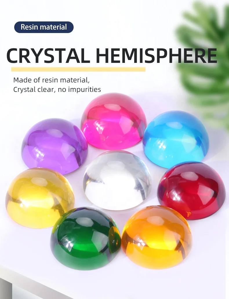 Acrylic Half Round Balls - Transparent Hemisphere Glass