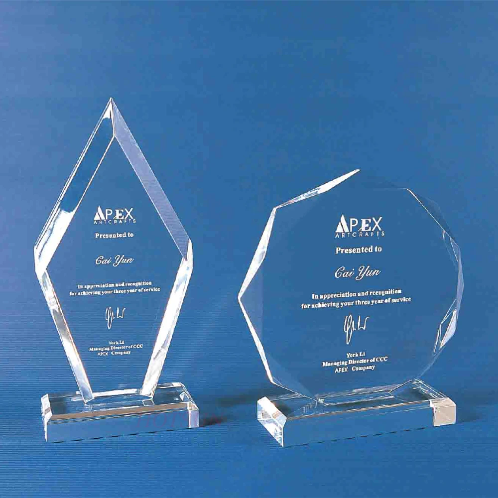 Blank Perspex Authorize Block Clear Crystal Trophy High Transparency ...
