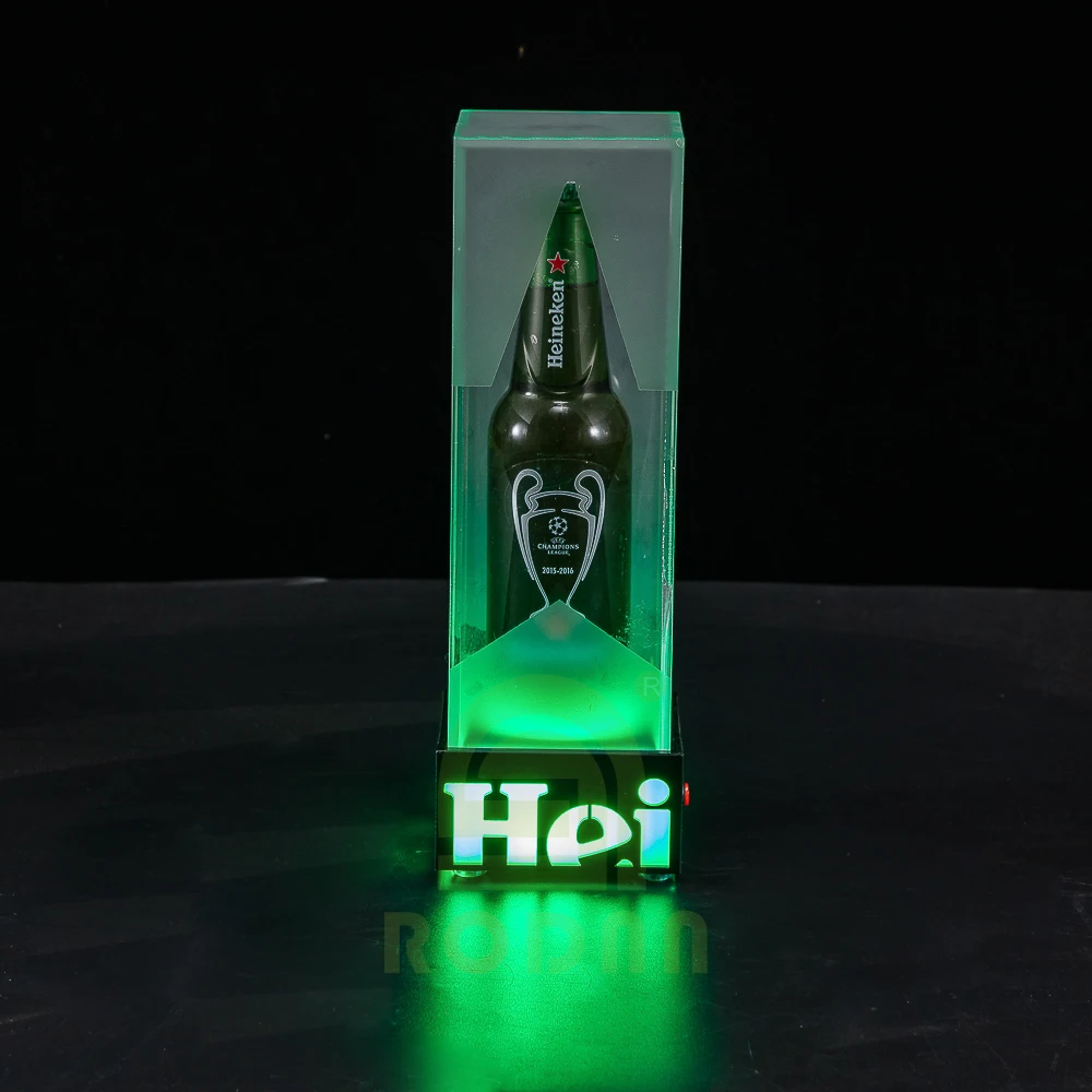 Led Display Bottle Glorifier Wine Bar One Bottle Presenter - Buy Led ...