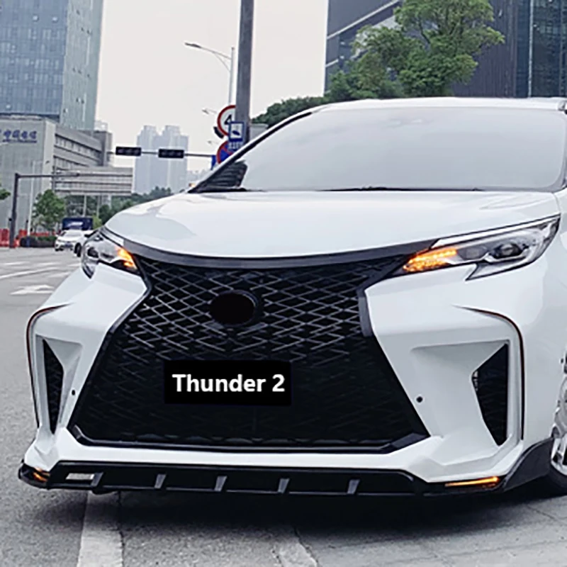 For Toyota Sienna 2021 2022 Upgrade To Thuner-2 Style Front Bumper Rear ...