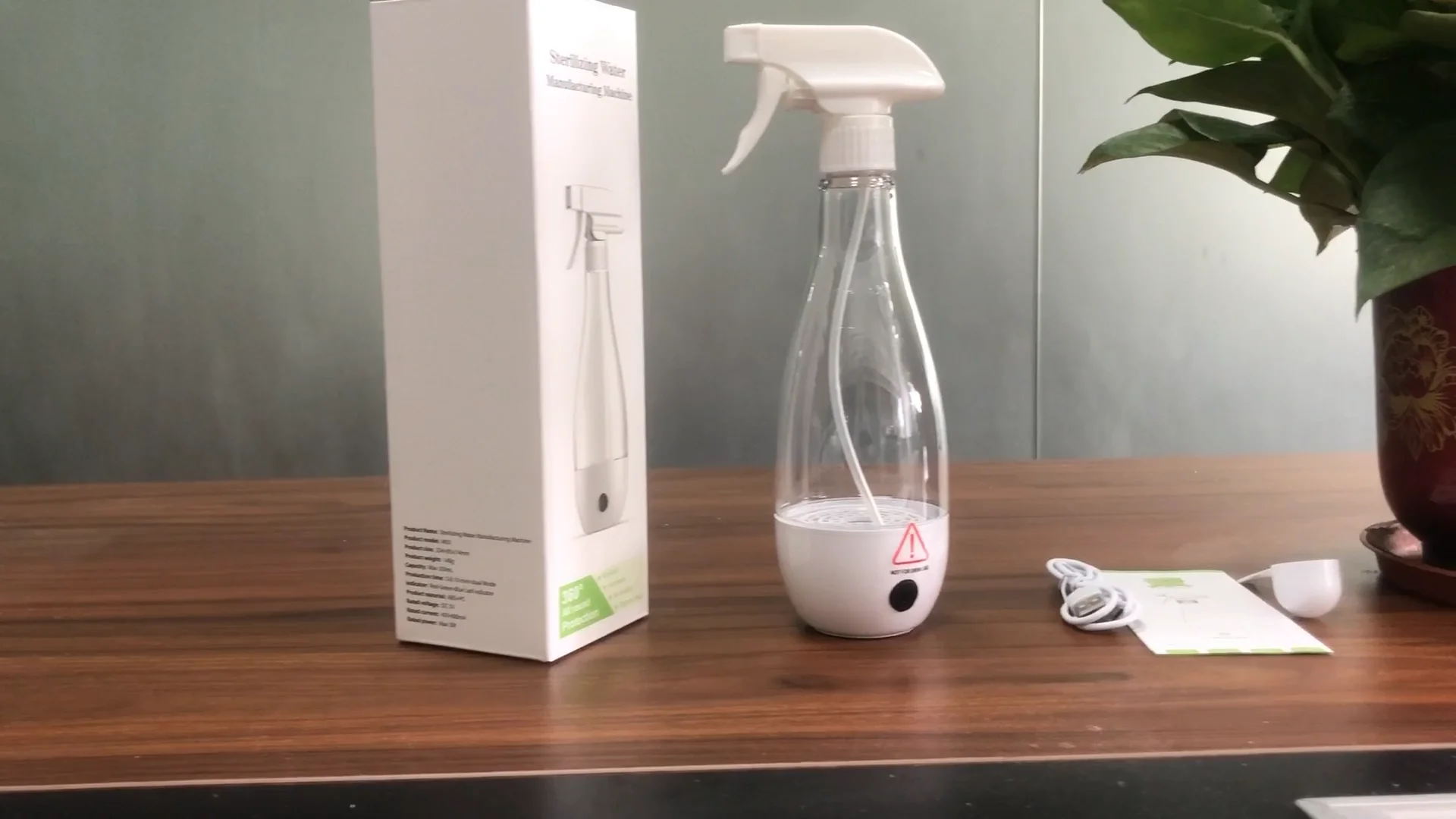 Water Spray Portable Disinfection Water Maker Hypochloric Acid Water ...