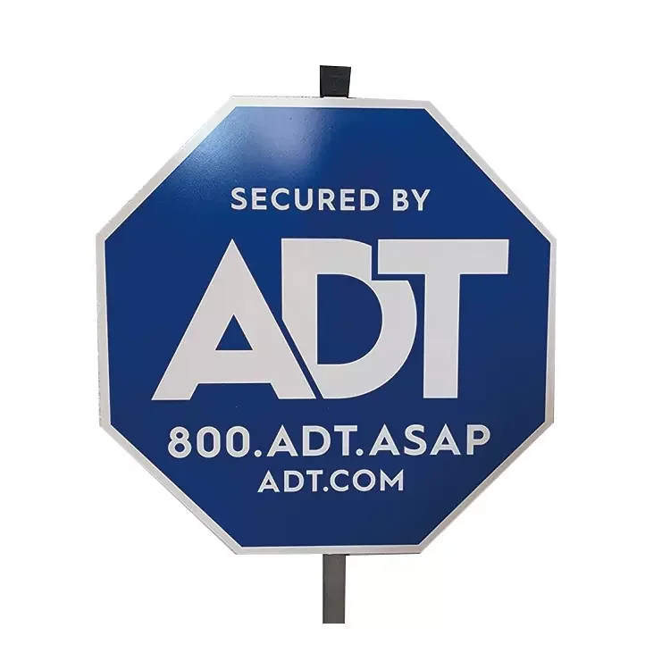 American Reflective Warning Sign Board - ADT Security Yard Sign