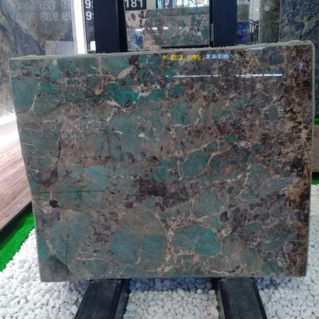 Polished Amazonite Granite Slabs - Green Marble Imports